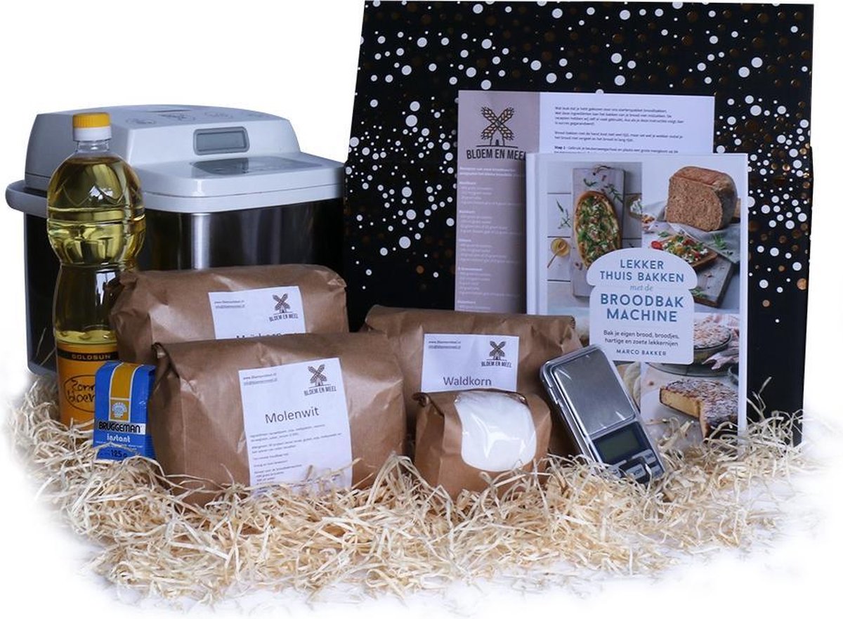 Bloem en Meel Cadeaupakket moederdag - Broodbakmachine - 1-4 personen ...