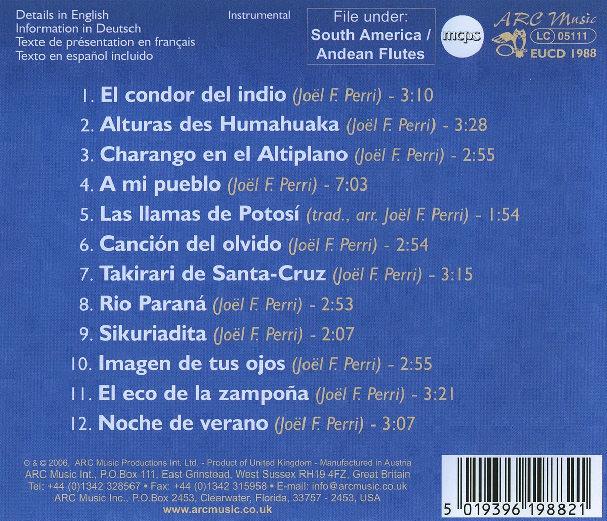 Joel Francisco Perri & Cedric Perri - The Very Best Of Andean Flutes ...