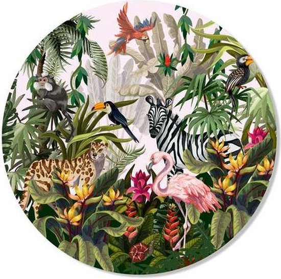 Muur cirkel Jungle | bol.com