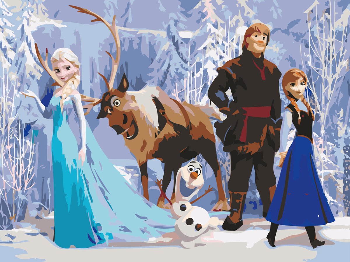 Paint By Numbers - Schilderen op Nummer - Disney Frozen; Elsa and ...