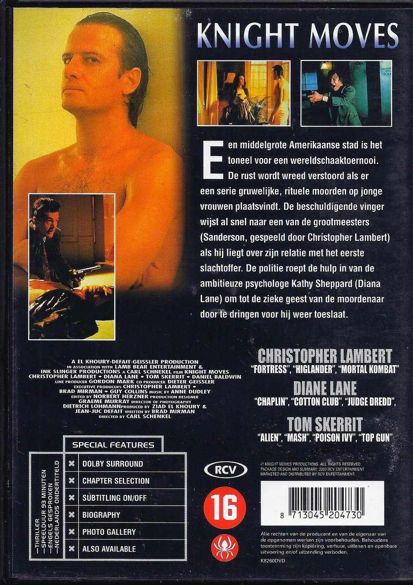 Knight Moves (Dvd), Cristopher Lambert | Dvd's | bol.com