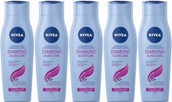 Nivea Shampoo Diamond Gloss 250 ml - 5 stuks | bol.com