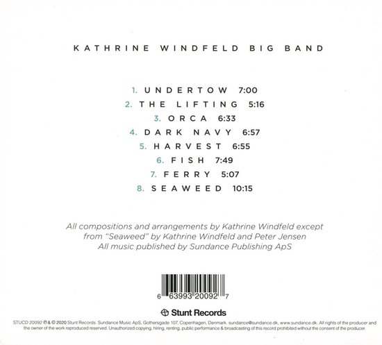 Katherine Windfeld Big Band - Orca (CD), Katherine Windfeld Big Band ...