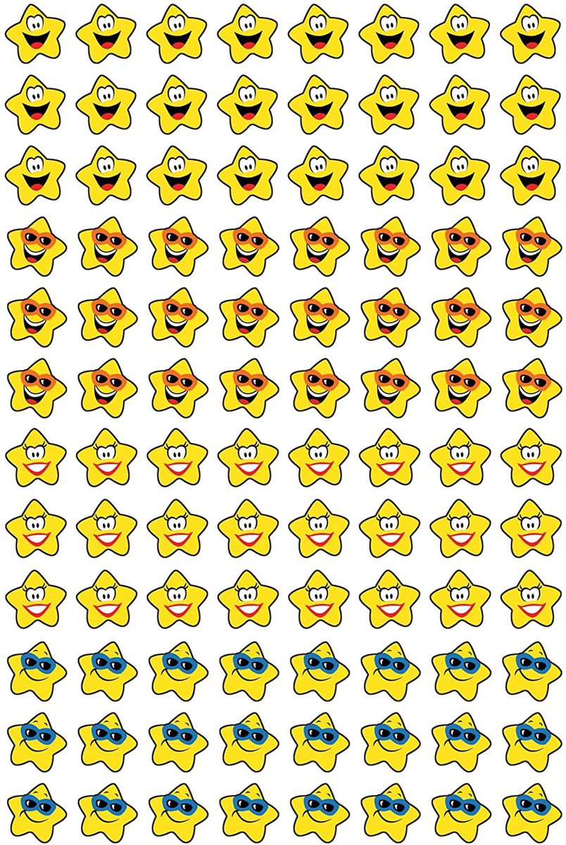 Megaset Sterren Stickers - 806 Sterrenstickers - Stickerpakket Sterren ...