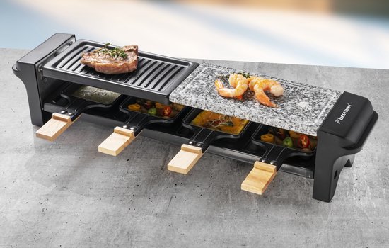 Bestron elektrische Gourmetstel, Raclette voor maximaal 4 personen ...