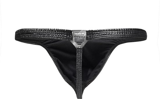 Modus Vivendi - Latex String - Maat M - Heren String - Zwarte string ...