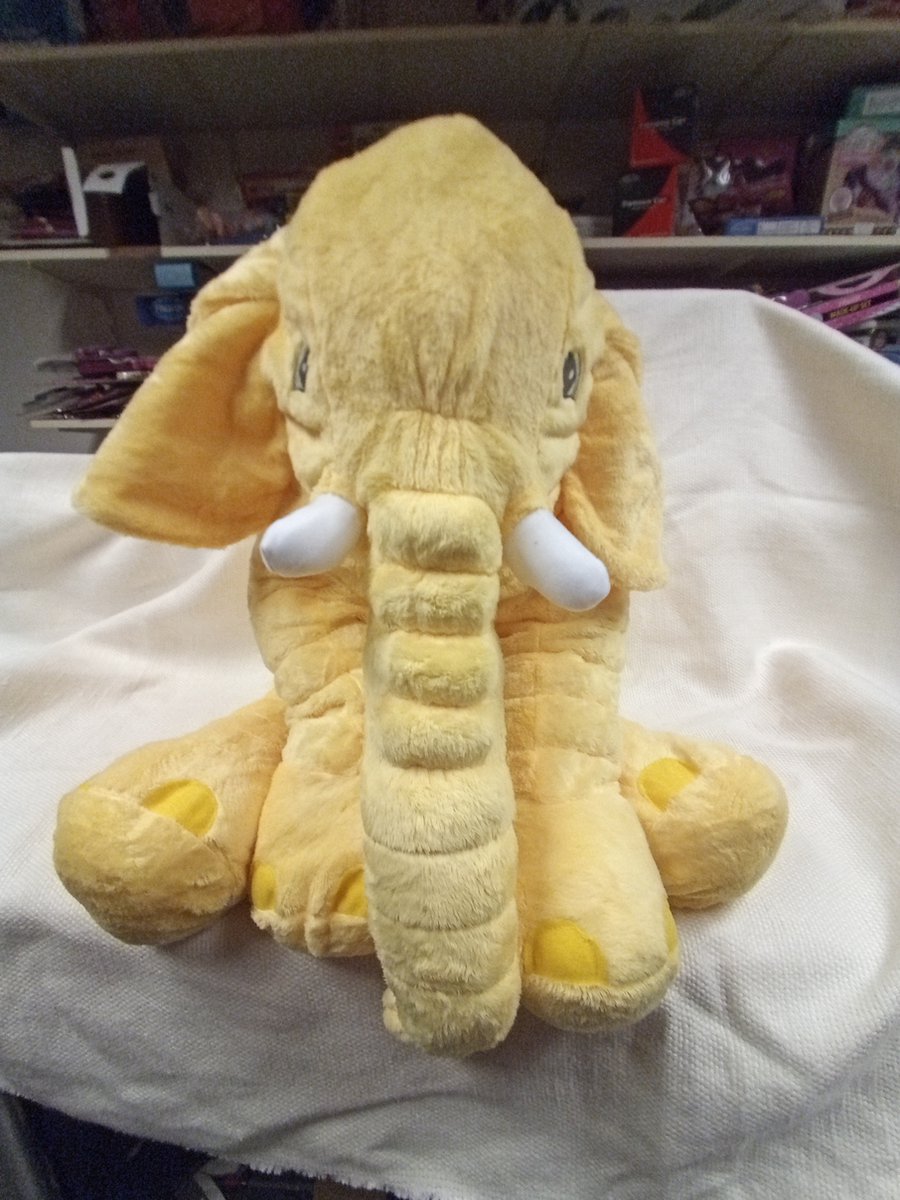 Gele olifant - grote zachte pluche knuffel - baby en kind - kraamcadeau ...