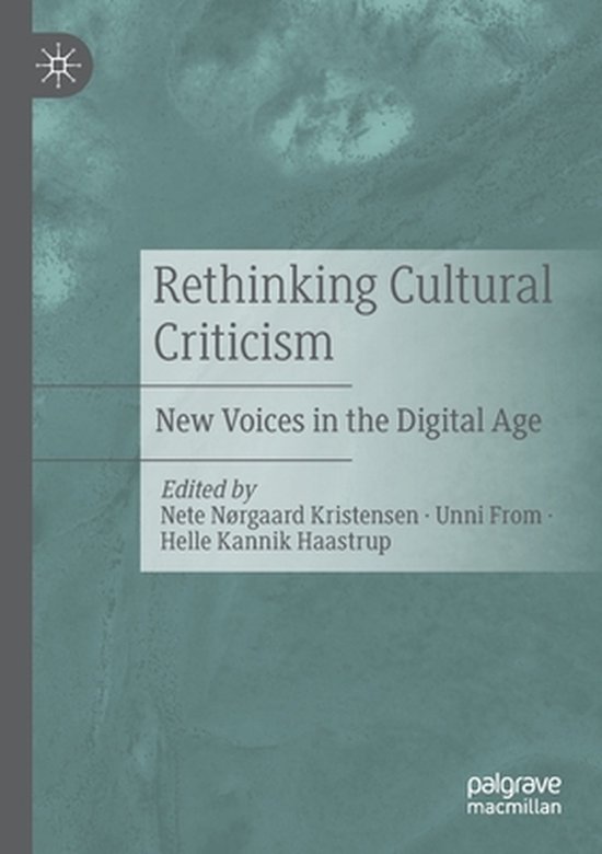 Rethinking Cultural Criticism | 9789811574764 | Boeken | bol.com