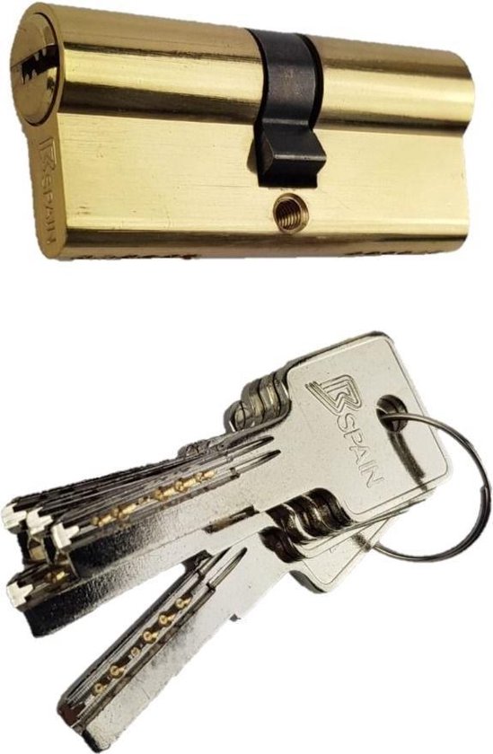 Cilinderslot 35/35mm Satijn messing | bol