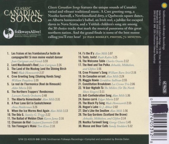 Various Artists - Classic Canadian Songs (CD), various artists | Muziek ...