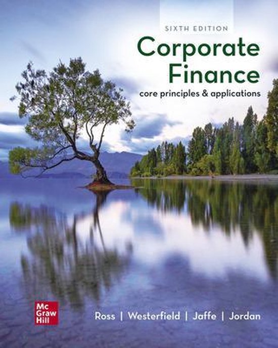Ise Corporate Finance Core Principles And Applications 9781260571127