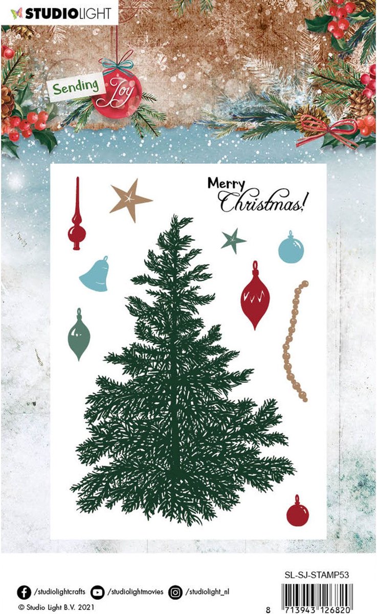 Sending joy Clear stempel - nr.53 Bouw een kerstboom - A6 | bol.com