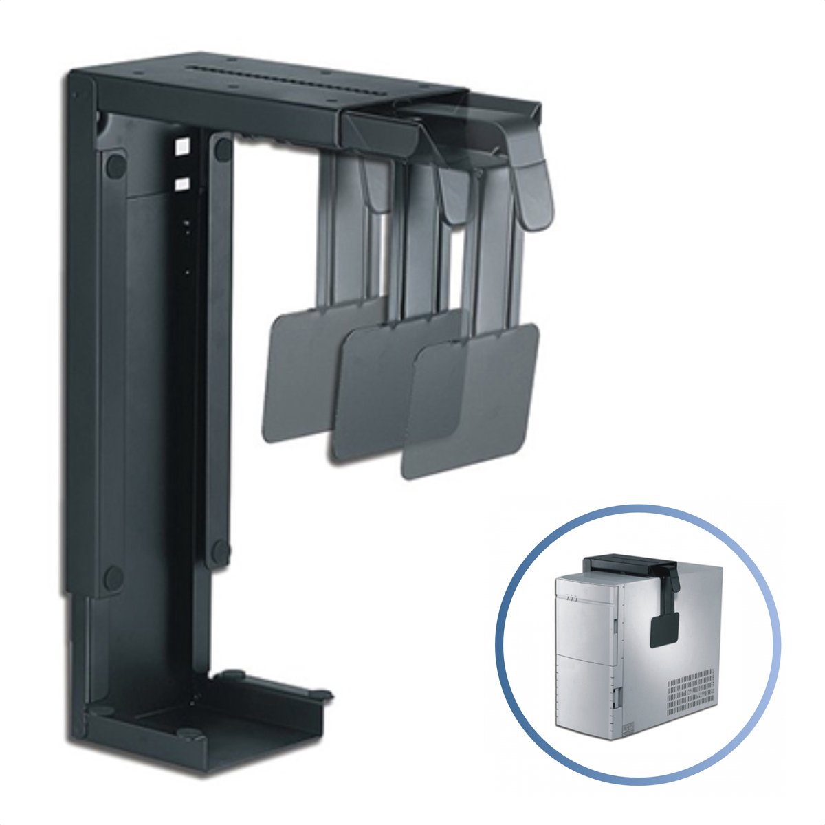 ErgoSupply Viper CPU Houder - Computer Beugel - PC Houder - Desktop ...