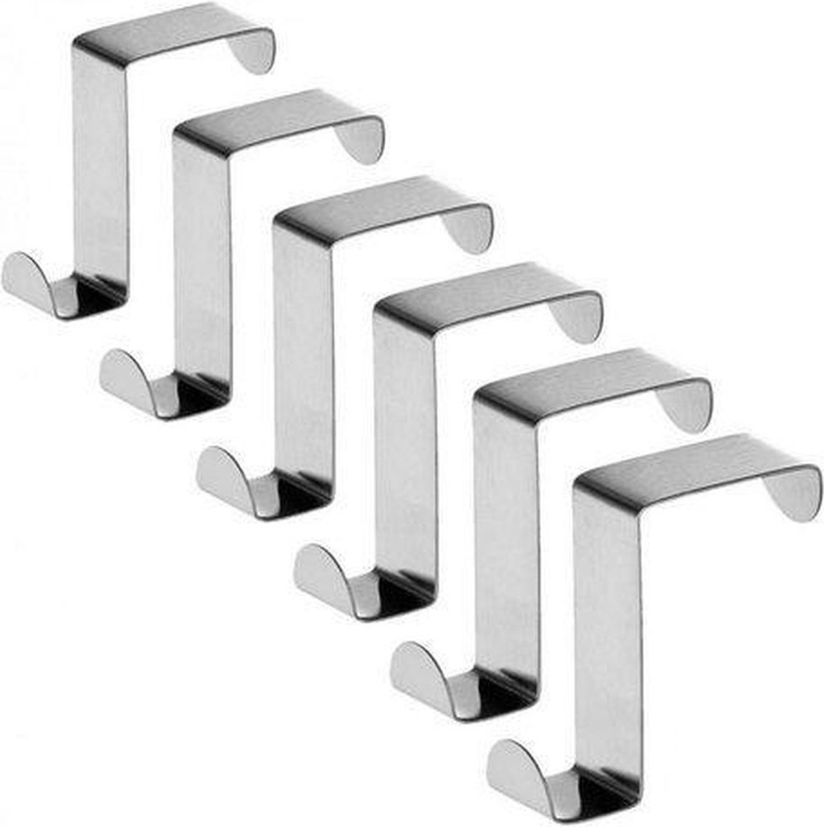 SAMA™ RVS Deurhaak Set - 6 Stuks - Deurhaken - Deur Ophanghaak ...