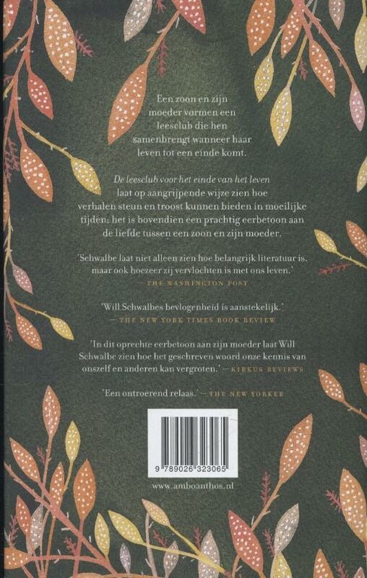 De leesclub voor het einde van het leven, Will Schwalbe | 9789026323065 | Boeken | bol