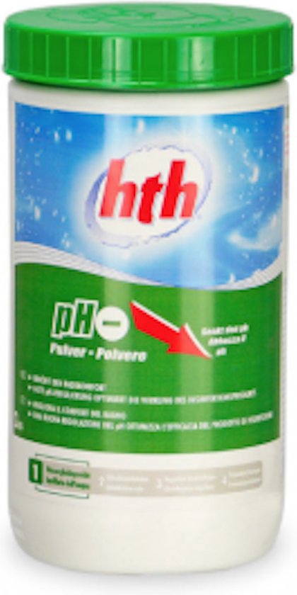 HTH pH Plus voor Zwembad 1,2 kg | ph verhoger | PH plus poeder ...