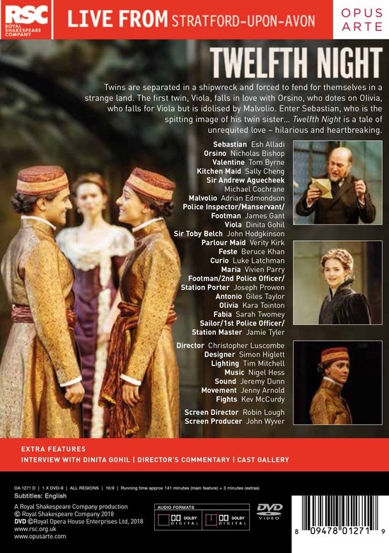 Royal Shakespeare Company - William Shakespeare - Twelfth Night (DVD), W. Shakespeare... | bol