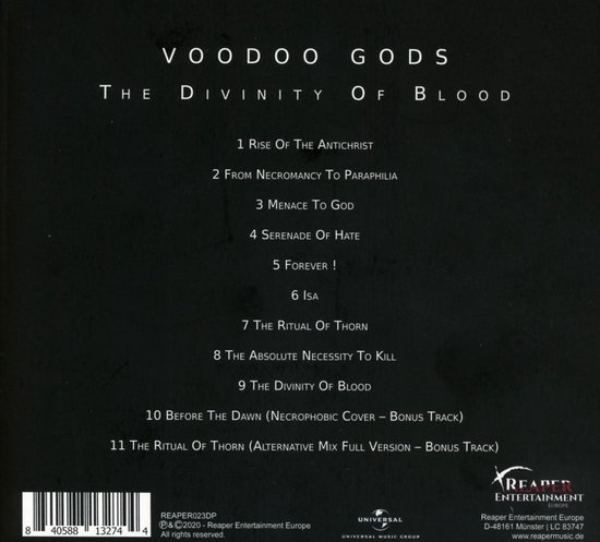 Voodoo Gods - The Divinity Of Blood (CD), Voodoo Gods | CD (album ...