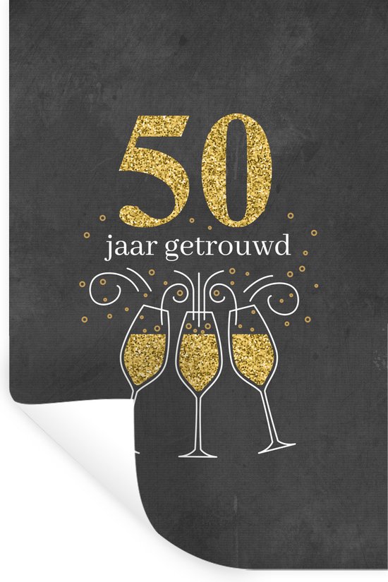 Muurstickers - Sticker Folie - Huwelijk - 50 jaar getrouwd - Jubileum ...