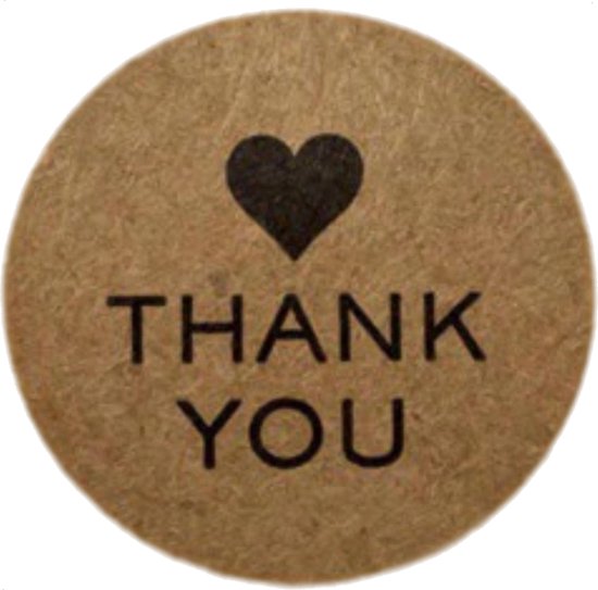 Sluitstickers-Thank You-5 x 500 stuks op Rol | bol.com