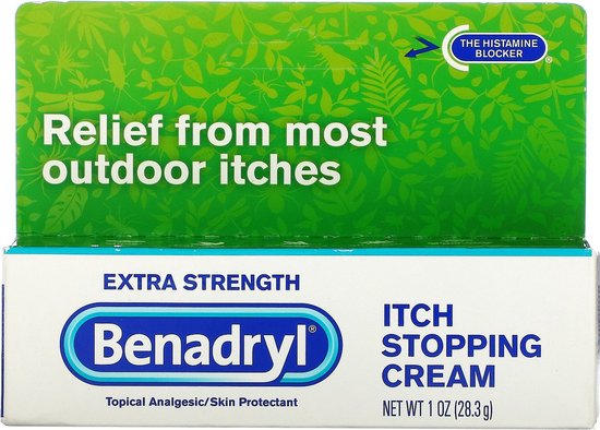 Benadryl, Extra Strength, Itch Stopping Cream - Jeuk crème - Tegen ...