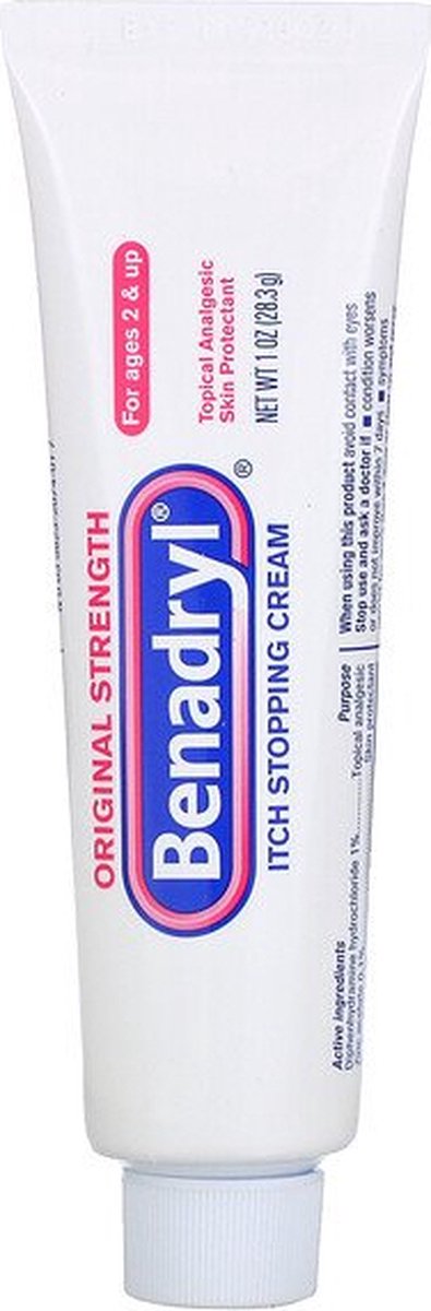 Benadryl, Original Strength, Itch Stopping Cream, Ages 2+ - Jeuk crème ...