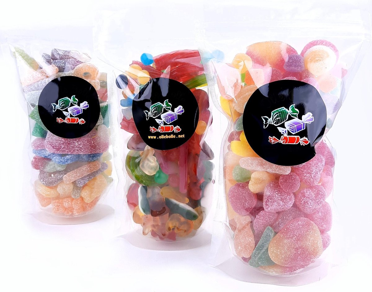 Snoep Mix - 1,2kg - 3 x 400g - Mengeling - Zuur - Gesuikerd - Zoet | bol