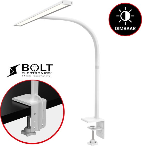 Bolt Electronics®LED Bureaulamp met Klem – Duurzame Monitor Lamp ...