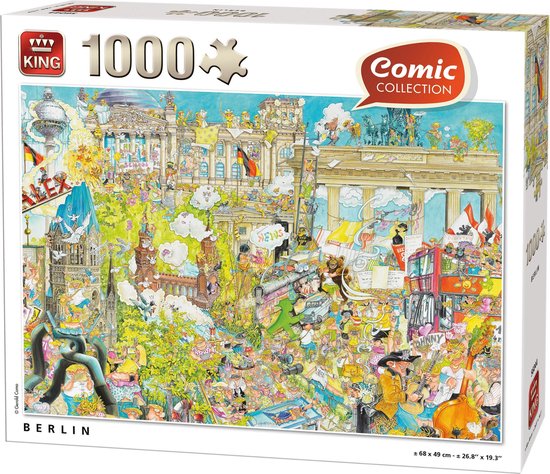 King Comic Puzzel 1000 Stukjes (68 x 49 cm) - Berlijn - Cartoon ...