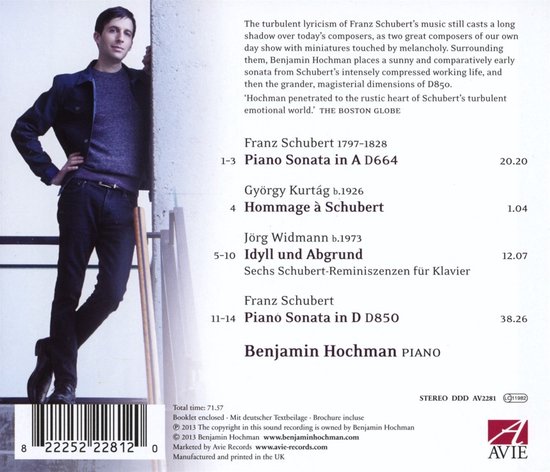 Benjamin Hochman - Schubert - Kurtag - Widmann: Homage (CD), Benjamin Hochman | CD... | bol.com