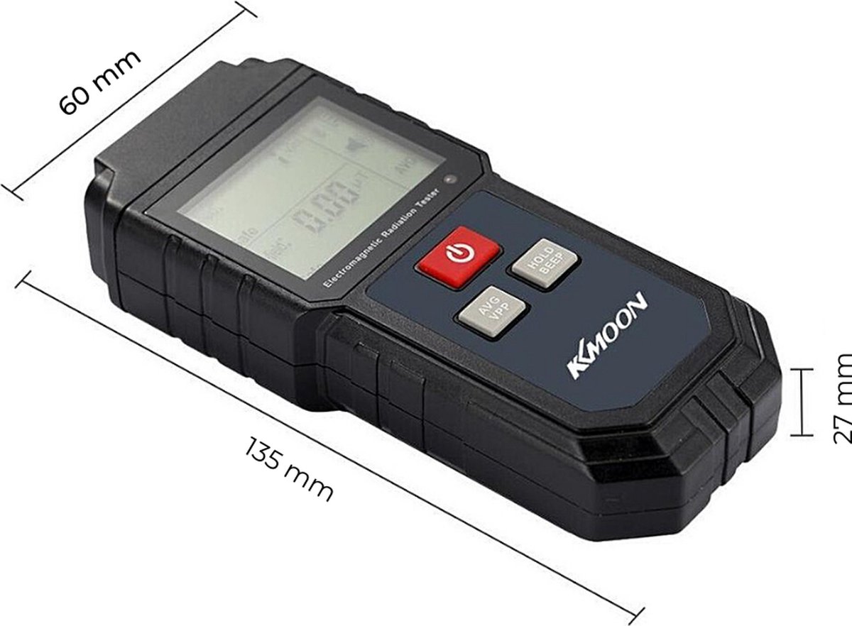 Vitafa EMF Meter - Stralingsmeter - EMF Detector - Dosimeter - 5G ...