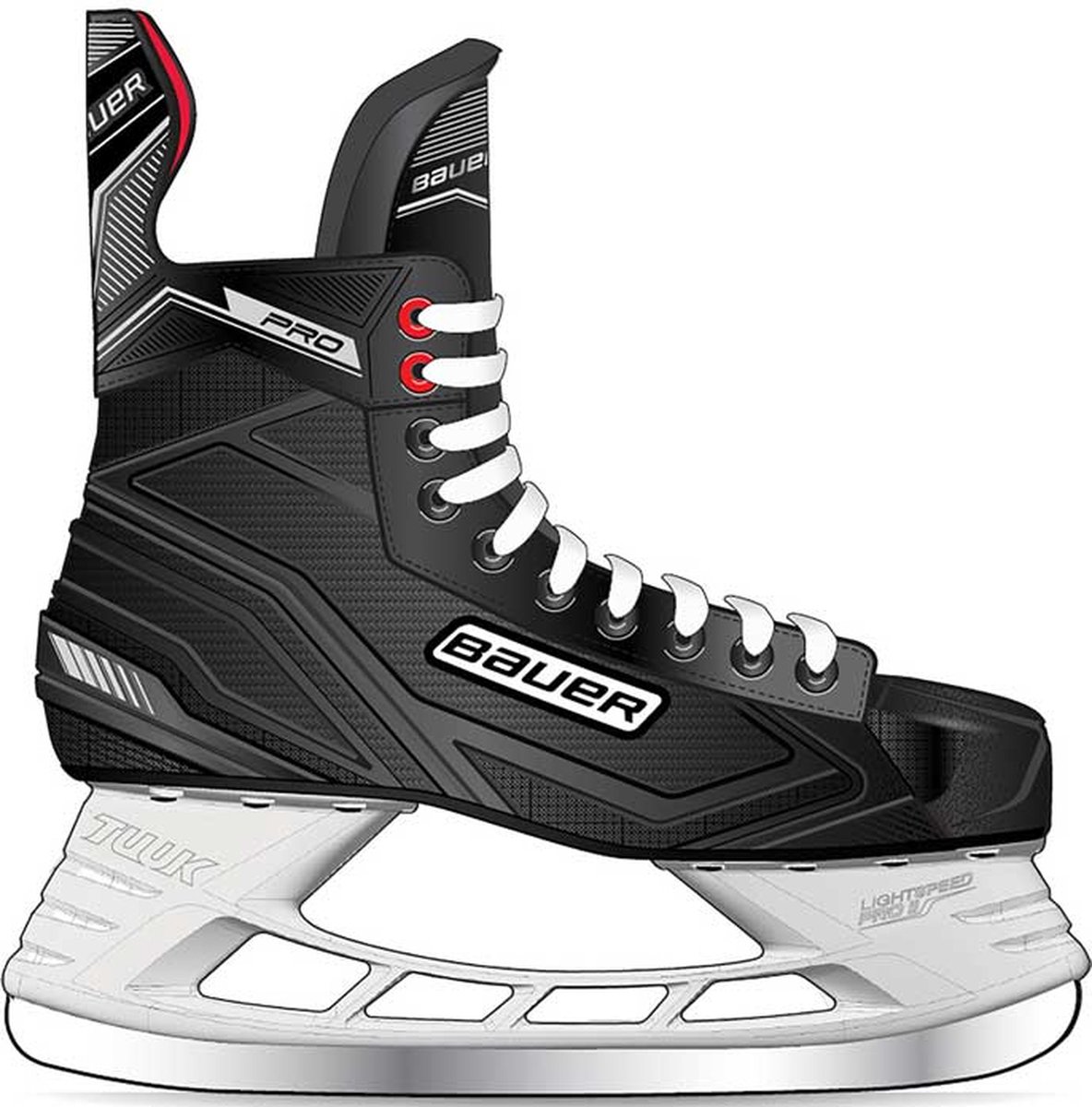 Bauer - PRO ijshockey schaats - Volwassen - maat 47 | bol.com