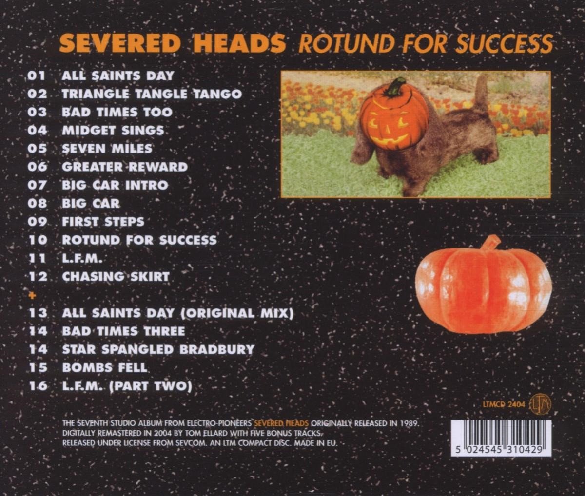 Severed Heads - Rotund For Success (CD), Severed Heads | CD (album ...