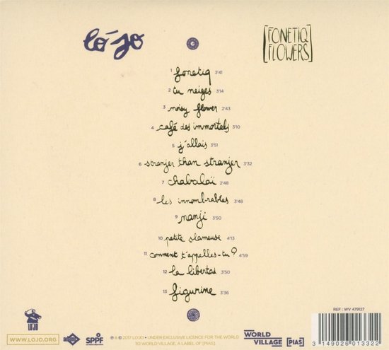Lojo - Fonetiq Flowers (CD), Lo'Jo | CD (album) | Muziek | bol.com