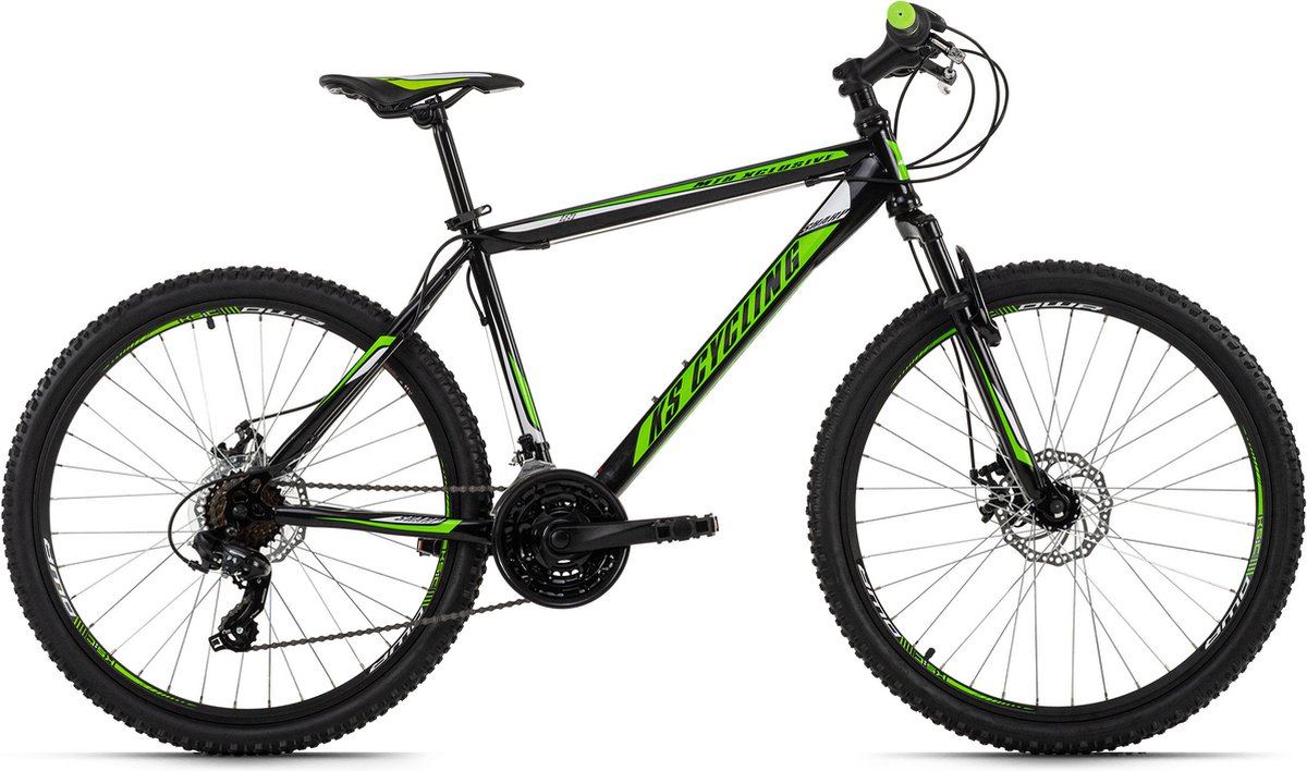 Ks Cycling Fiets Mountainbike hardtail 26 inch Sharp zwart-groen ...