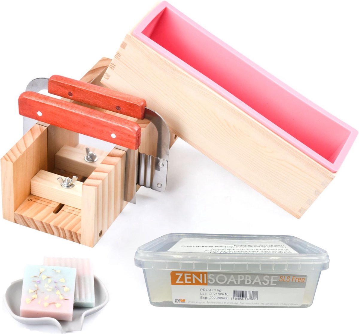 Zeepjes maken gietzeep pakket zeepvorm zeepmal siliconen zeep DIY ...