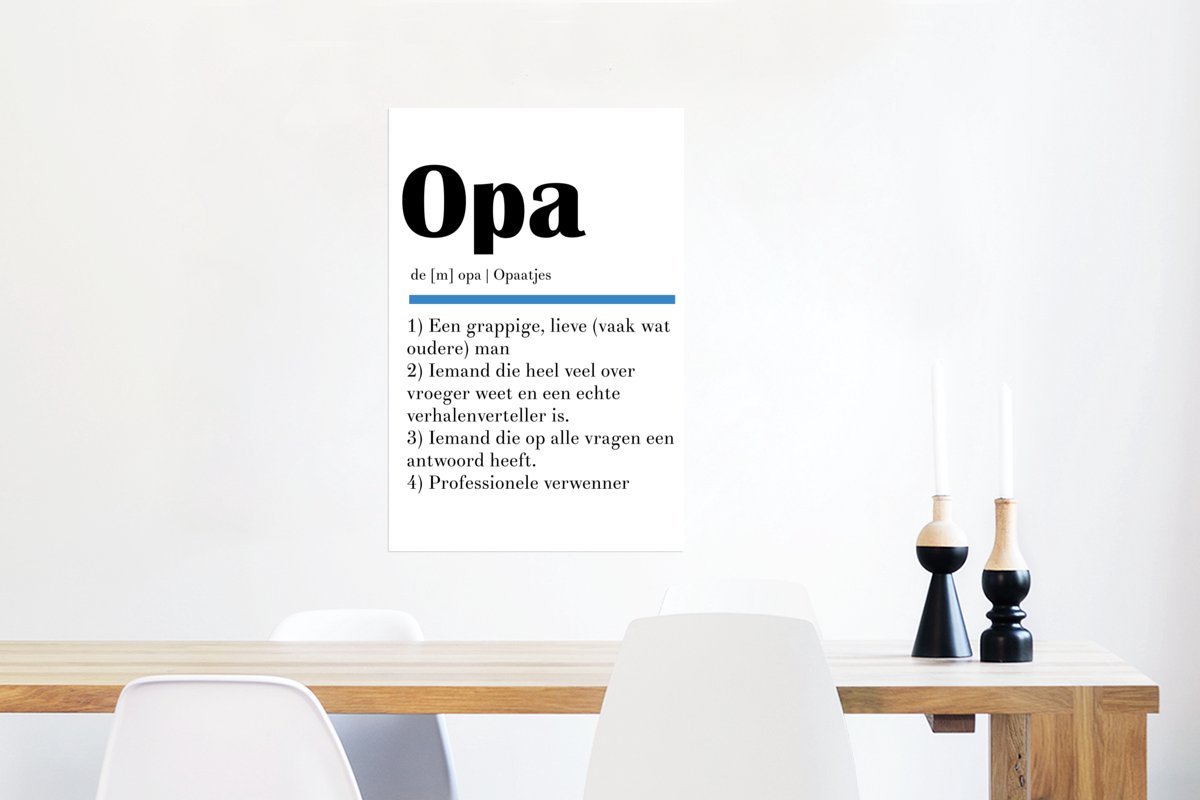 Poster Quotes - Opa betekenis - Spreuken - Woordenboek - 40x60 cm | bol.com