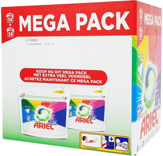 Ariel All-in-1 Pods Color Mega Pack | bol