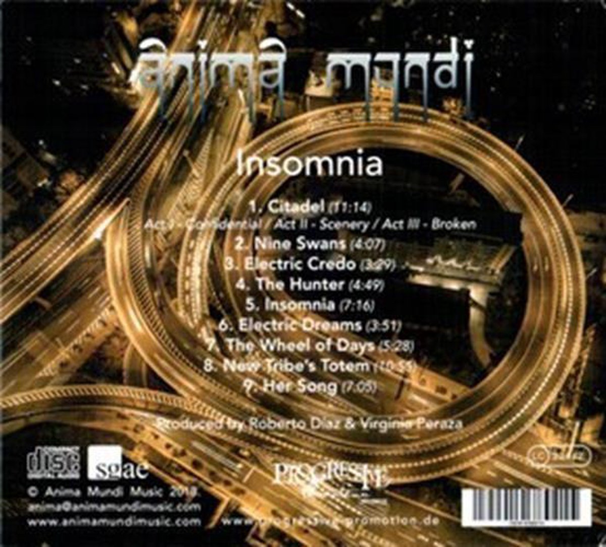 Anima Mundi - Insomnia (CD), Anima Mundi | CD (album) | Muziek | bol.com