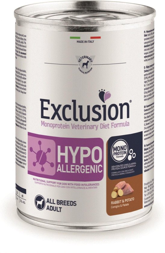 Exclusion Diet Formula Hypoallergenic Rabbit And Potato | 400 | bol