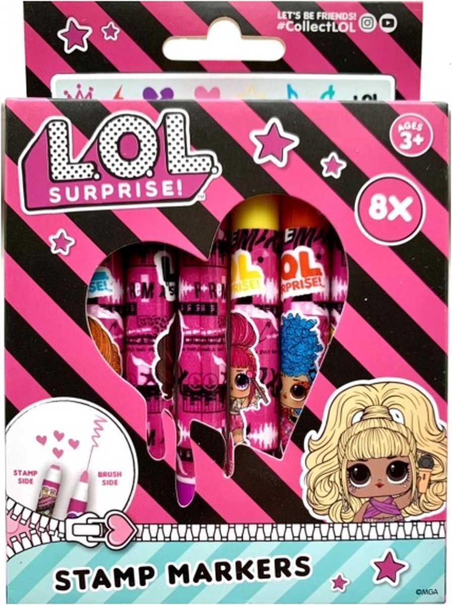 Lol surprise -L.O.L - Stamp Marker - Stempel - 8 stuks | bol.
