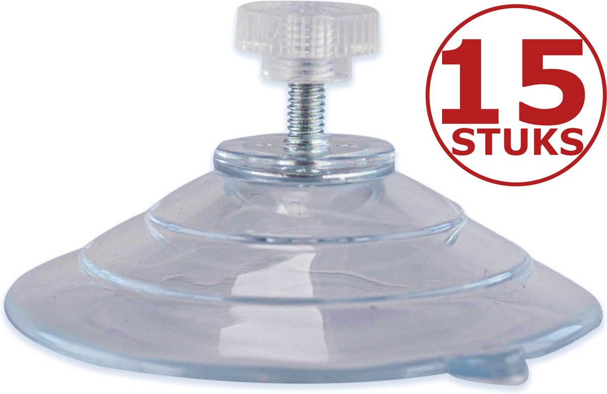 Brute Strength - 15 x Zuignap 60 mm met schroefdraad M4x10 - Zuignap ...