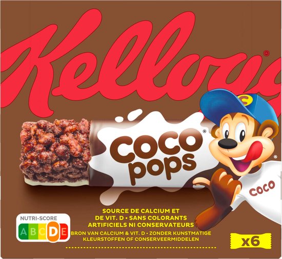 4x Kellogg's Bars Coco Pops 6 x 20 gr | bol