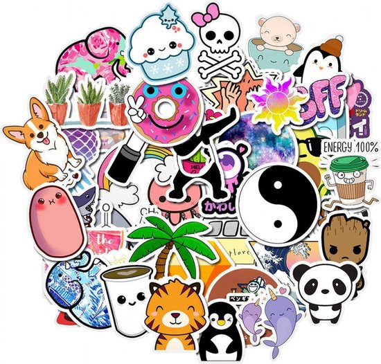 50x Stickers en Decals - VSCO Cute | bol