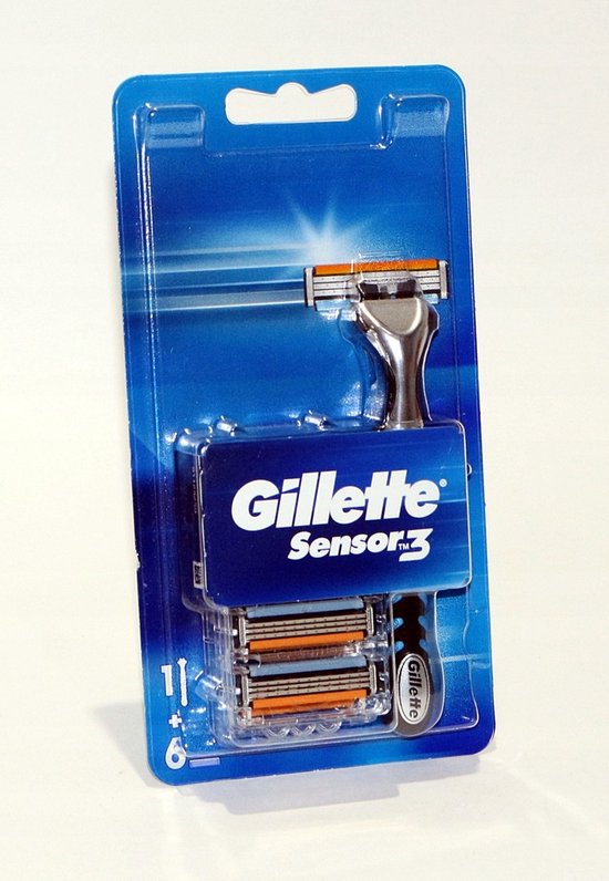 1x Scheermes - Gillette Sensor 3 - Met 6x Scheermesjes | bol