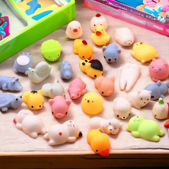 Klikkopers® - Mochi squishy - Set 10 stuks - Mochi Squishy Fidget Toy ...