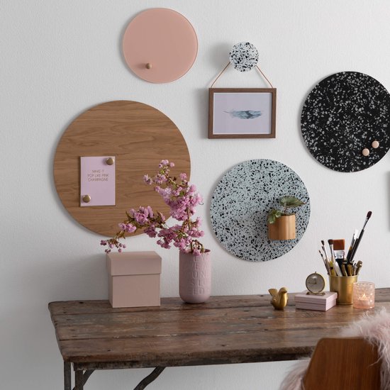 NAGA Nord Memobord magnetisch 45cm Teak | bol