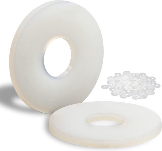 100 stuks kunststof sluitringen, M6-18 mm, nylon sluitringen ...