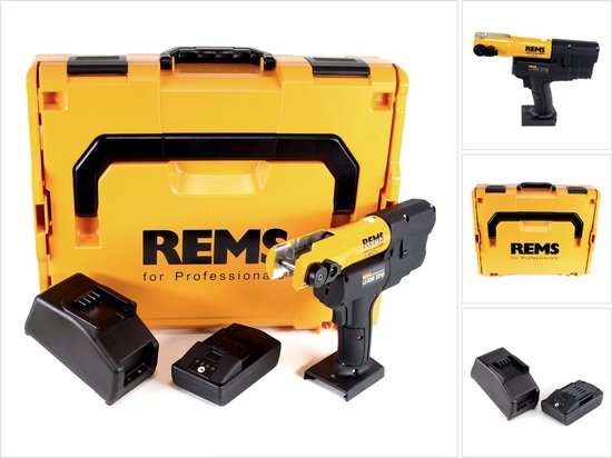REMS Mini-Press ACC 22 V accu radiaalpers met geforceerde afvoer in L ...