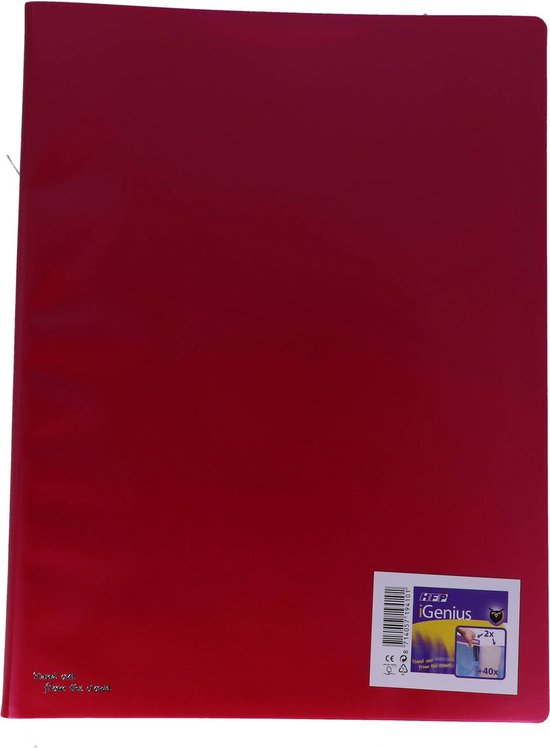 HFP Showmap - Rood - 40 tassen - A4 | bol